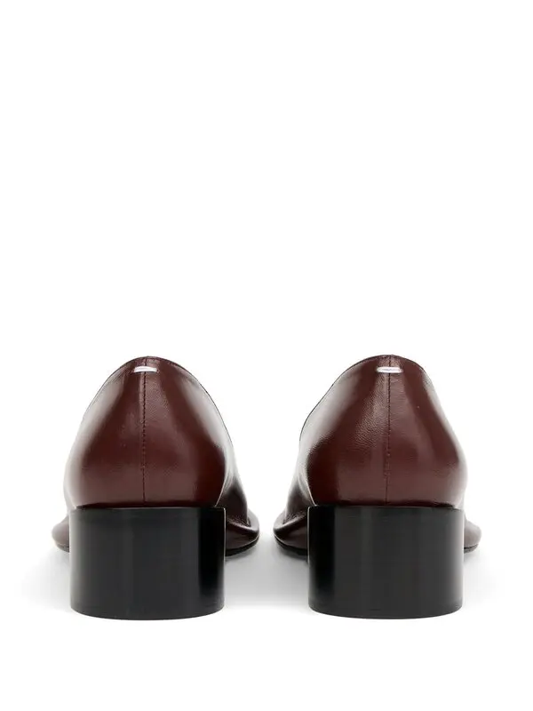 MAISON MARGIELA Piped Shiny Nappa Leather Pump - Brown