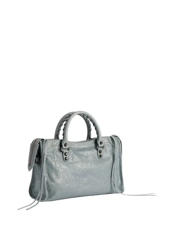Balenciaga Le City Bag Small In Arena Leather - Blue