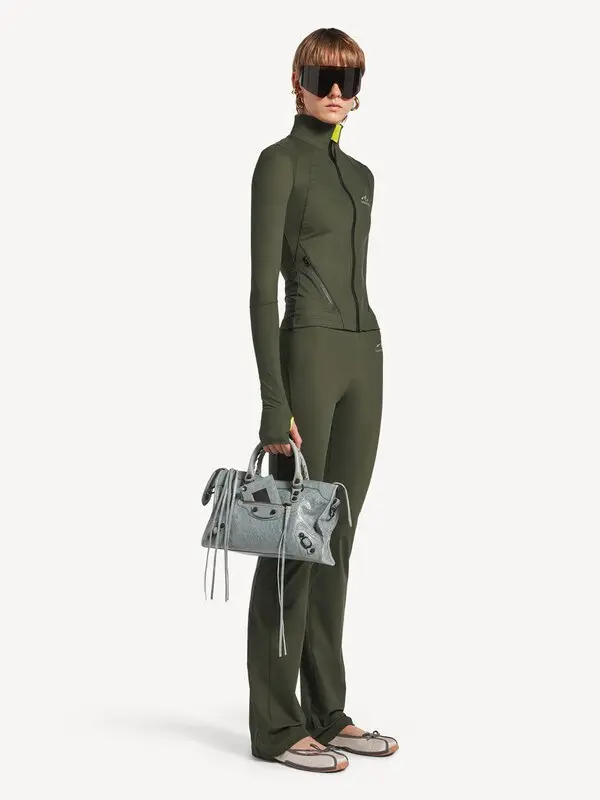 Balenciaga Le City Bag Small In Arena Leather - Blue
