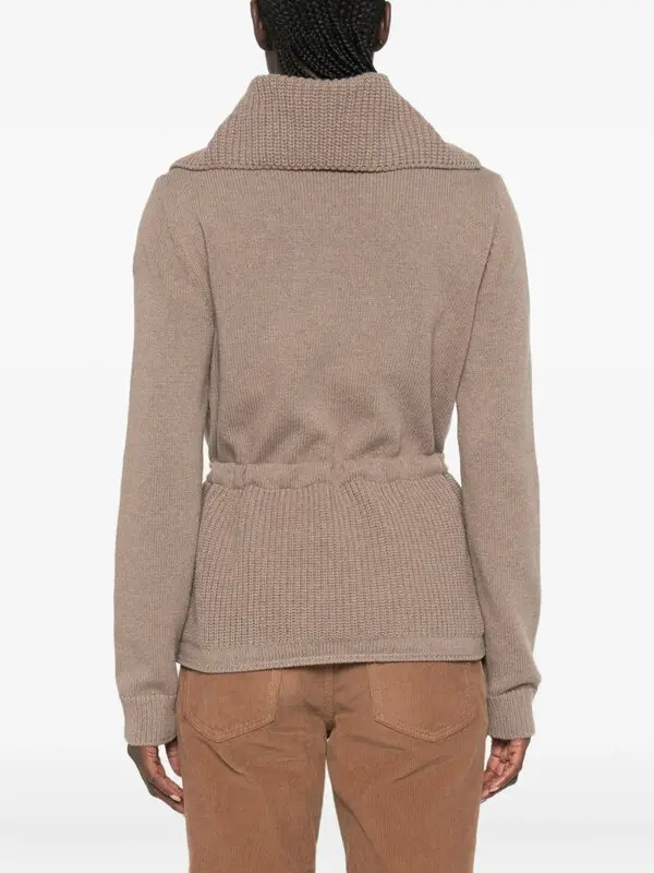 Moncler Wool & Cashmere Blend Padded Zip-up Cardigan