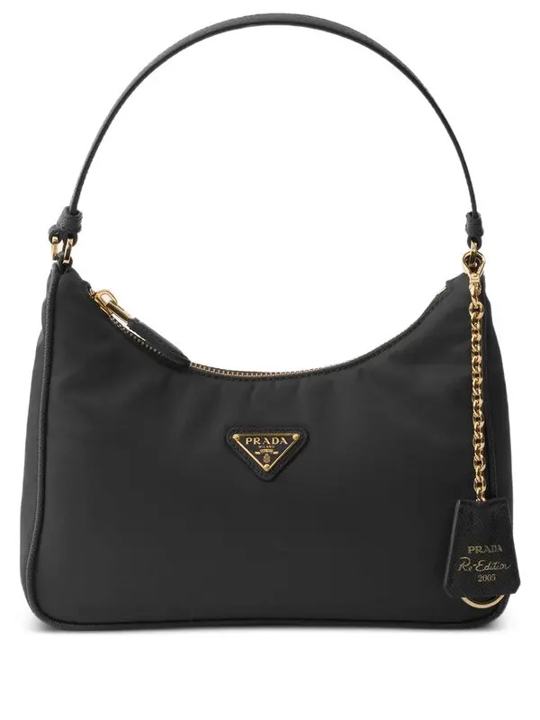Prada Re-edition 2005 Re-nylon And Saffiano Mini Bag - Black