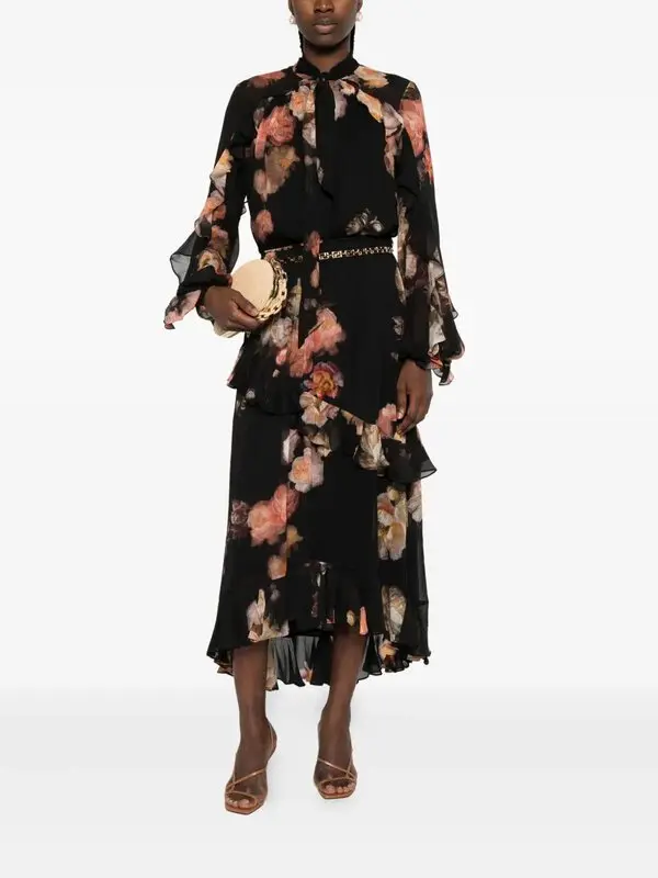 Zimmermann Blusa Con Volant Hypnotic
