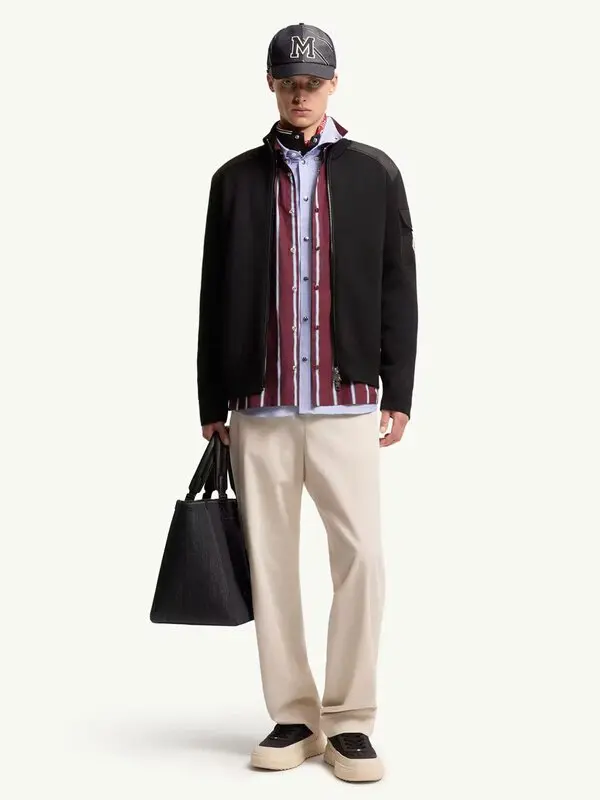 Moncler Padded Wool Zip-up Cardigan