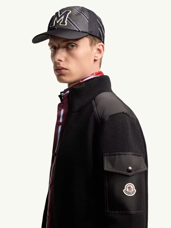 Moncler Padded Wool Zip-up Cardigan