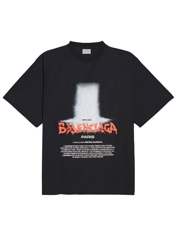 Balenciaga The Door Oversized T-shirt In Dry Jersey
