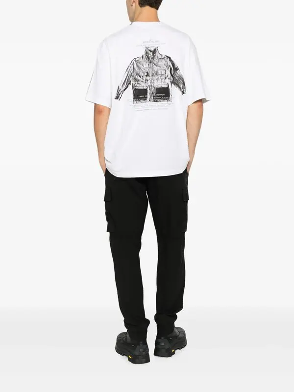 Stone Island Regular Fit T-shirt With `archivio` Print