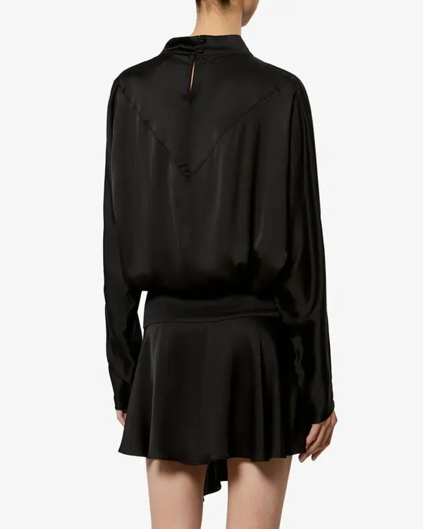 Isabel Marant Étoile Asymmetrical Draped Dress - Black