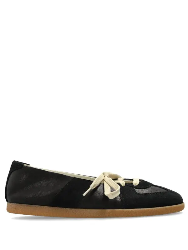 MAISON MARGIELA Replica Soft Laced Ballet Flats - Black