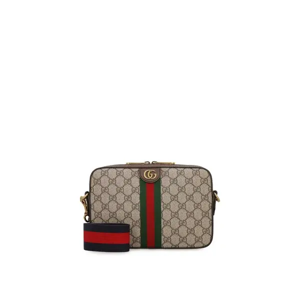 Gucci Ophidia Gg Supreme Shoulder Bag - Cream