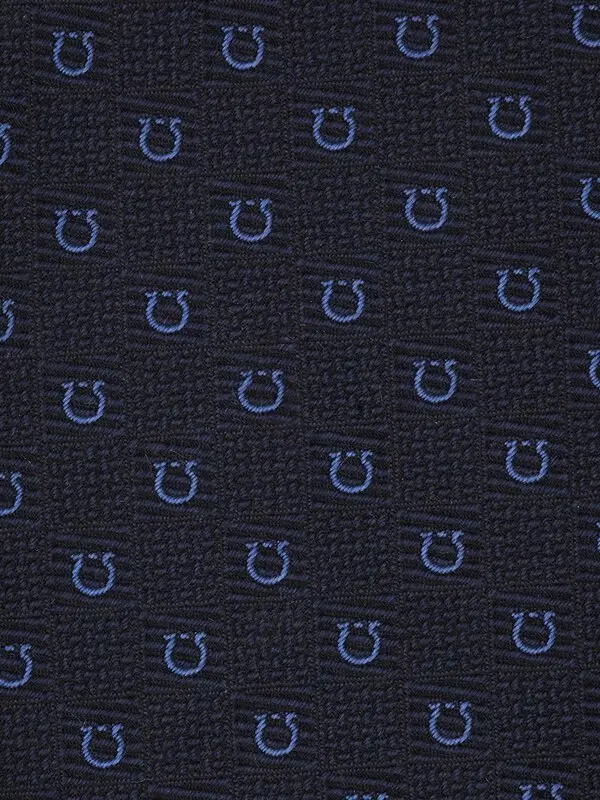 FERRAGAMO Gancini Jacquard Silk Tie