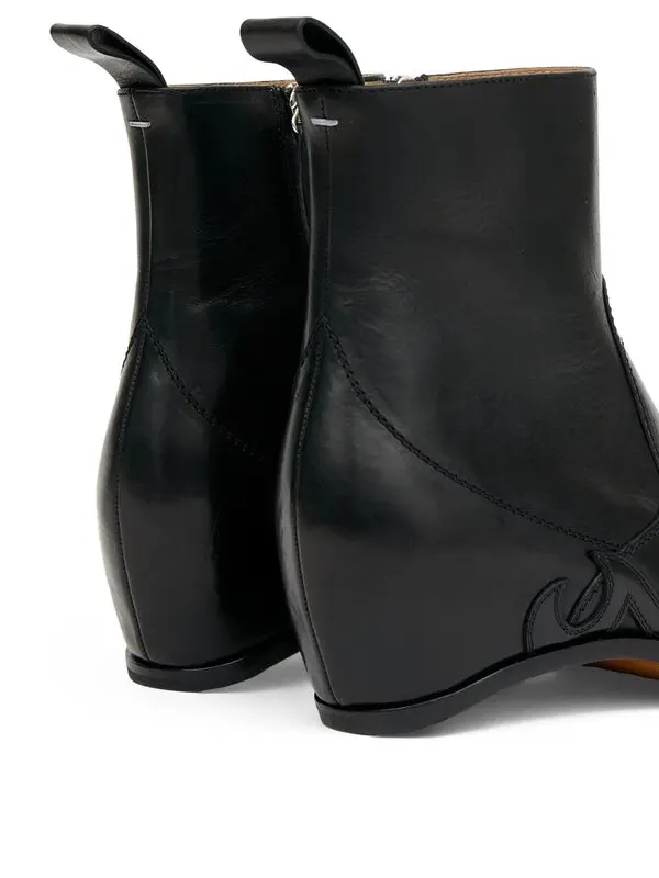 MAISON MARGIELA Western Flame Heel-less Boots - Black
