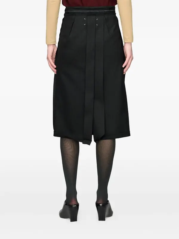 MAISON MARGIELA Reversed Wool Midi Skirt