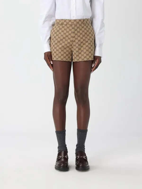 Gucci Monogram Shorts - Cream