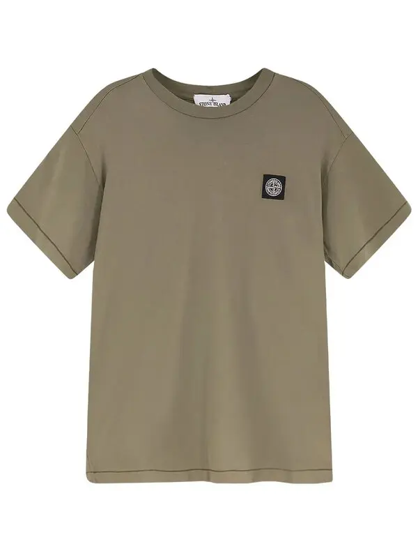 Stone Island Slim Fit T-shirt With Compass Badge - Green