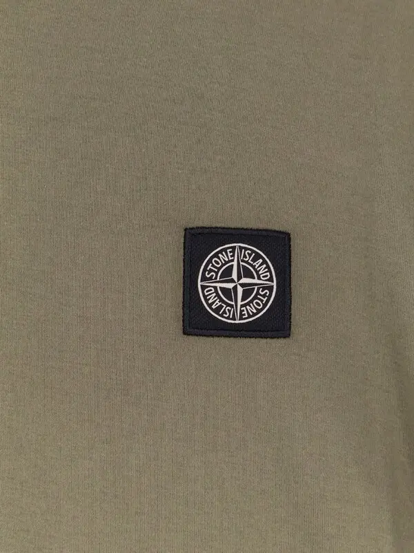 Stone Island Slim Fit T-shirt With Compass Badge - Green