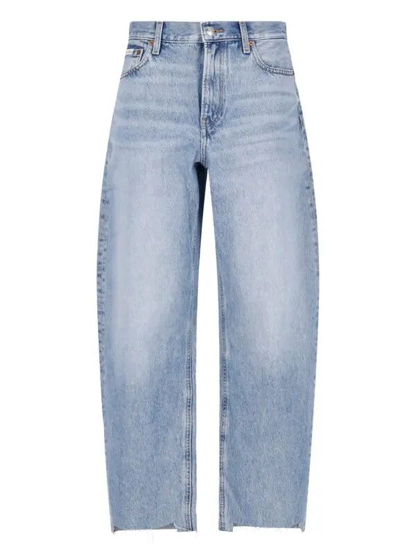 Calvin Klein High-waist Wide-leg Jeans - Light Blue