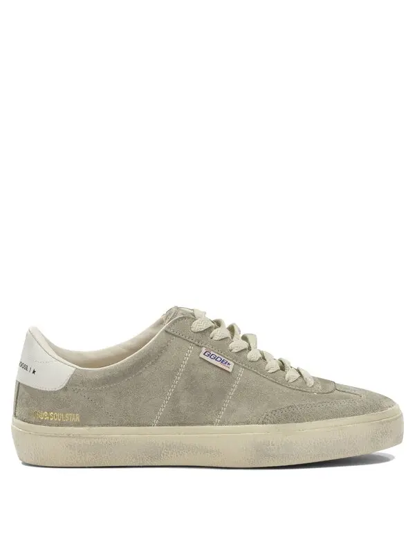 GOLDEN GOOSE Soulstar Suede Lace-up Sneakers - Beige