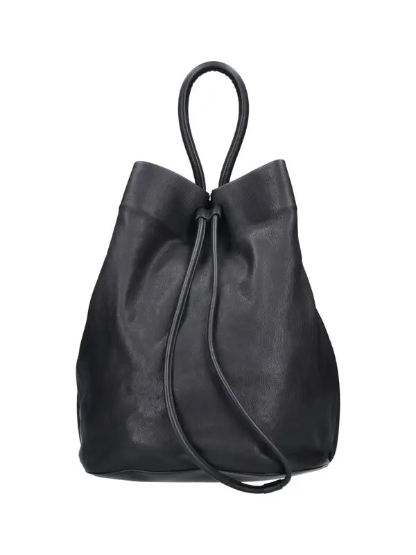 UMA WANG Leather Drawstring Mini Bag