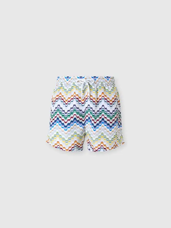 Missoni Printed Swim Shorts With Pockets - Multicoloured