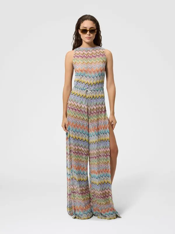 Missoni Long Jumpsuit With Zig Zag Motif