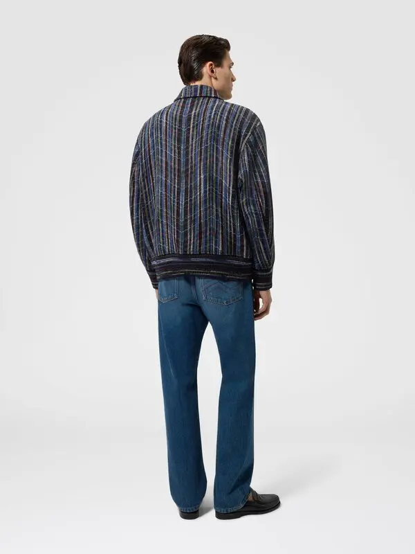 Missoni Wool And Viscose Bomber Jacket With Pockets