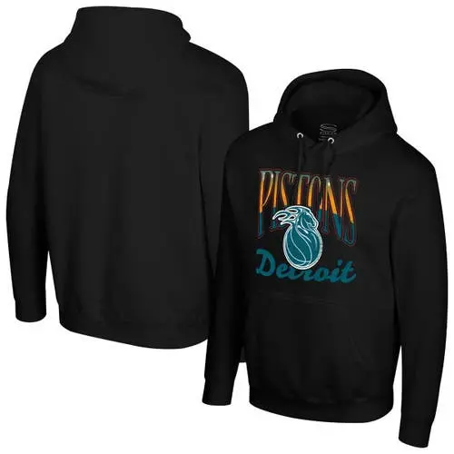 STADIUM ESSENTIALS Detroit Pistons Sky High Hoodie - Black
