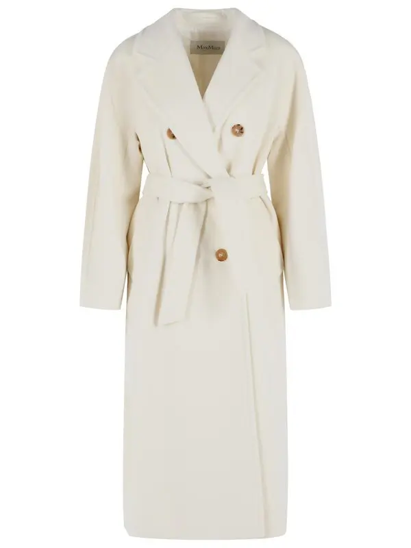 Max Mara Madame Virgin Wool And Cashmere Coat - White