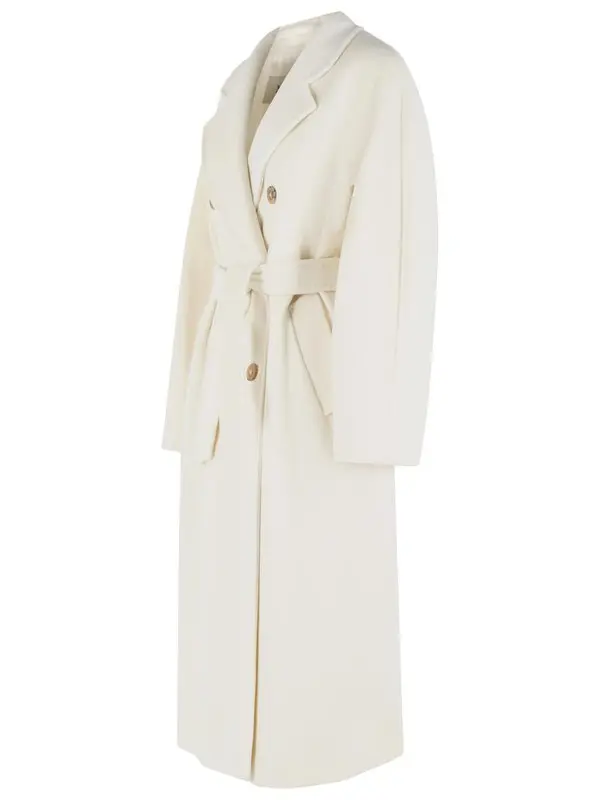 Max Mara Madame Virgin Wool And Cashmere Coat - White