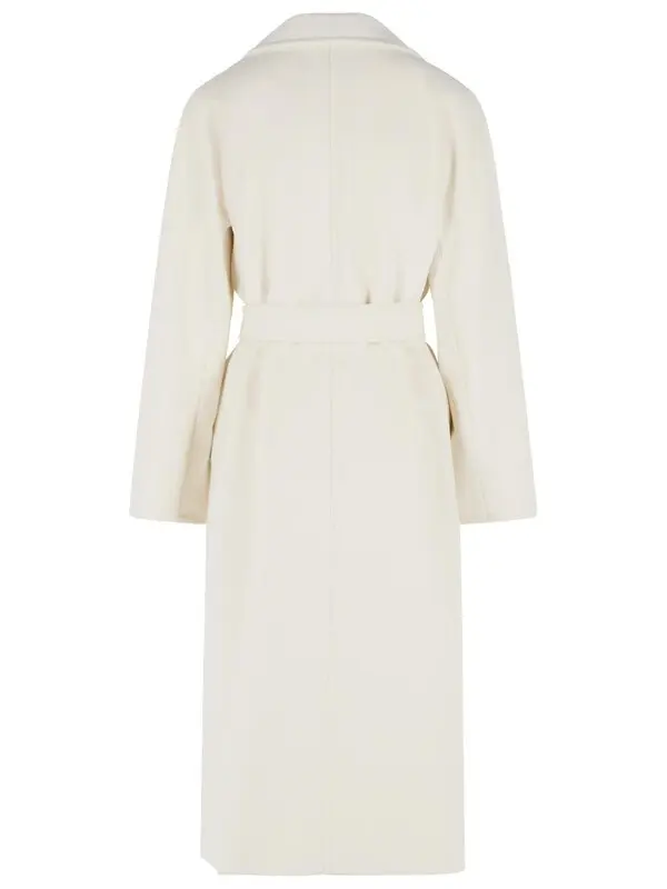 Max Mara Madame Virgin Wool And Cashmere Coat - White