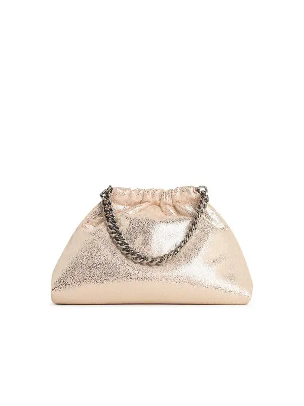 Stella McCartney Mini Falabella Shaggy Deer Drawstring Bag - Pink