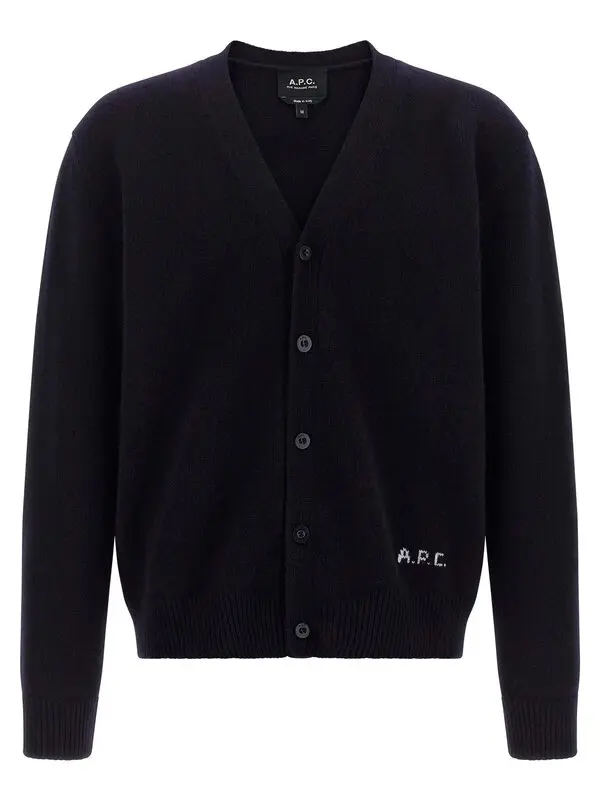 A.p.c. Kevin' Wool Cardigan - Blue