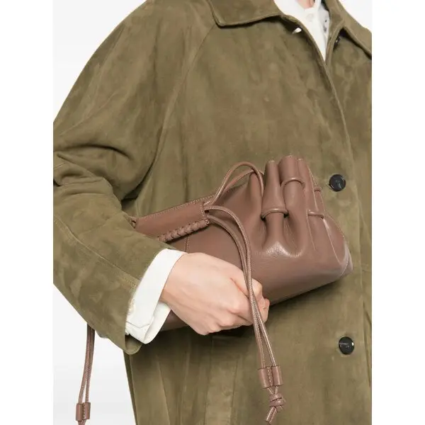 Hereu Braided Handle Leather Tote - Brown