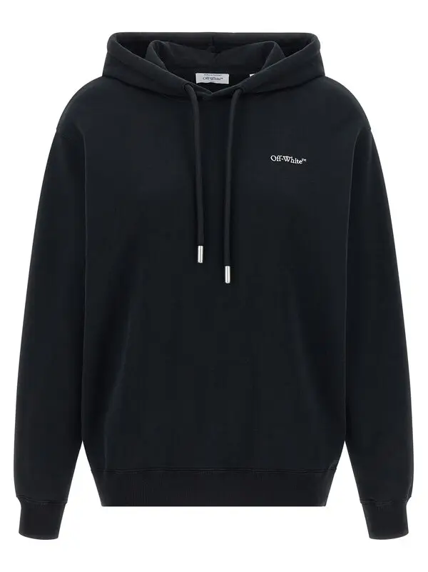 Off-White Arrow Out Flower' Hoodie - Black