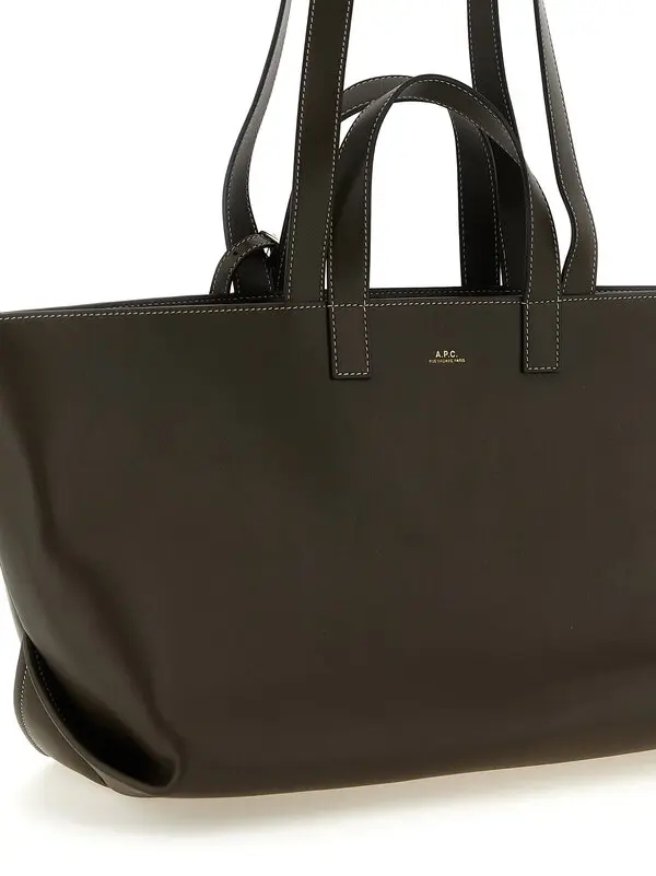 A.p.c. Le Drummer' Large Shopping Bag - Brown
