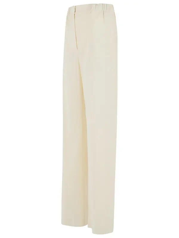 Max Mara Editto Virgin Wool Pants - White