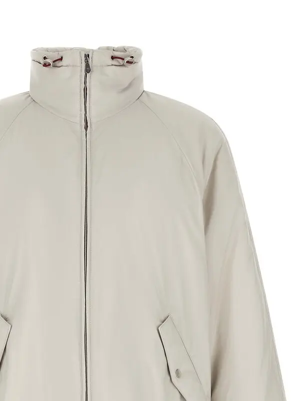 Brunello Cucinelli Lightweight Technical Nylon Jacket - White