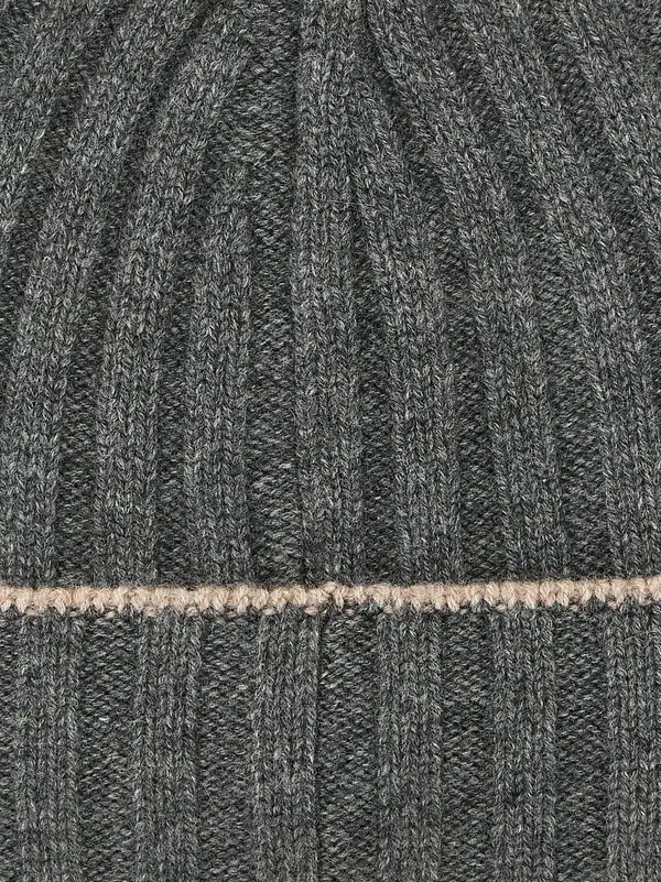 Brunello Cucinelli Cashmere Beanie - Gray