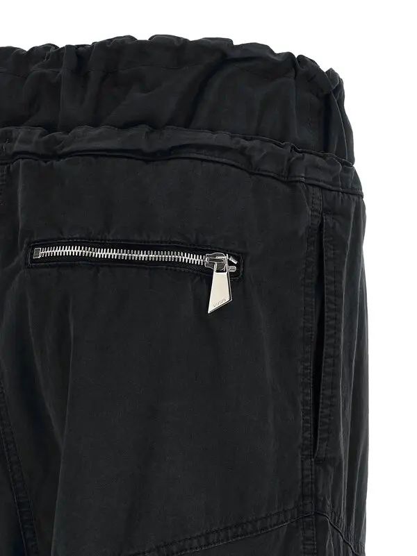 Attico Cargo Pants With Oversized Silhouette And Utility Pockets - Black