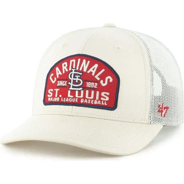 '47 St. Louis Cardinals Leland Adjustable Trucker Hat - Cream