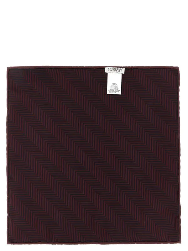 Brunello Cucinelli Chevron Pocket Clutch - Multicolor