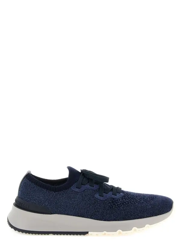 Brunello Cucinelli Technical Knit Runners - Blue