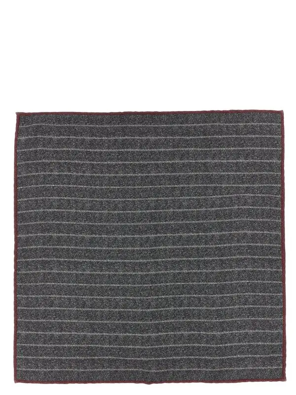 Brunello Cucinelli Double-face Pocket Clutch - Gray
