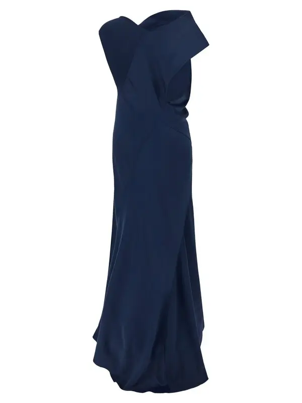 Alberta Ferretti Draped Asymmetrical Dress