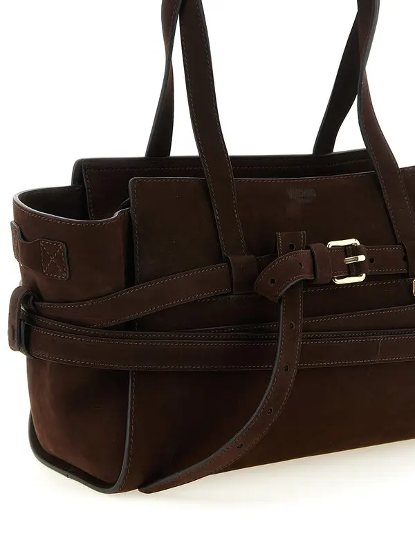 Moschino Tie Me' Handbag - Brown