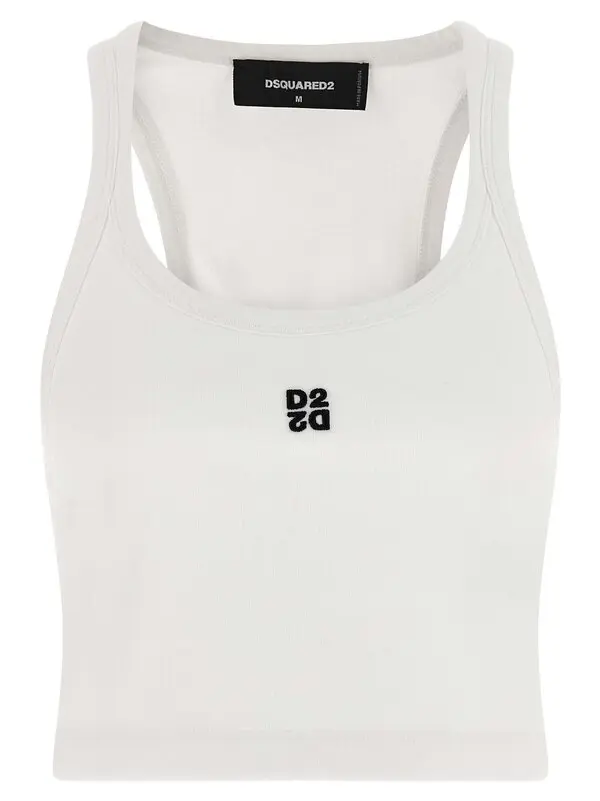 Dsquared2 Upside Down' Tank Top - White
