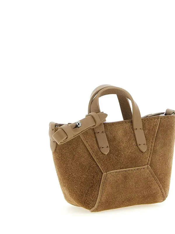 Brunello Cucinelli Micro 'bc Duo' Bag - Brown