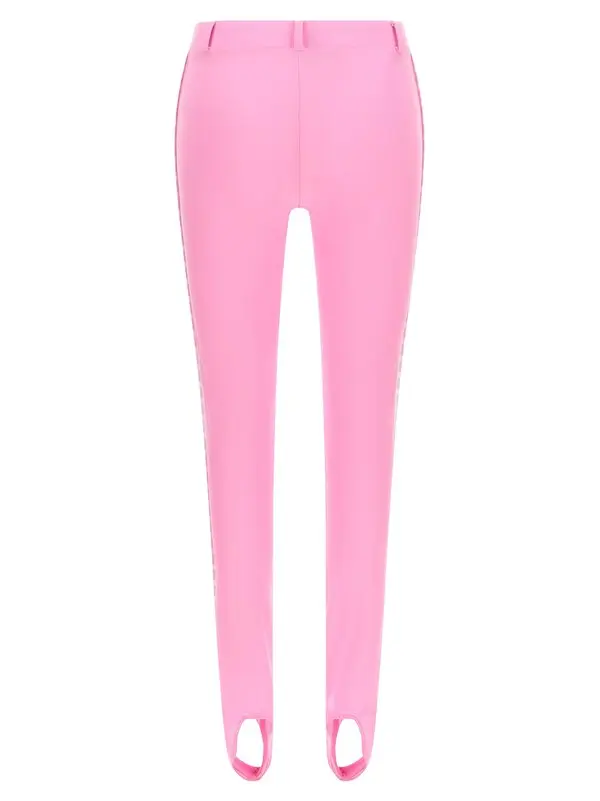 Moschino Leggings With Logo Detail - Pink