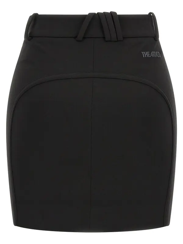 Attico Metal Plate Mini Skirt