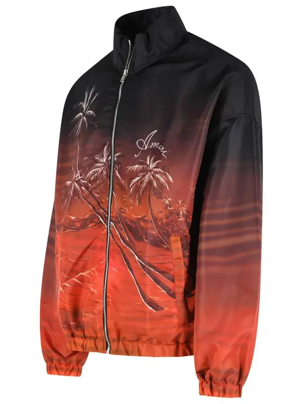 Amiri Palms Print Bomber Jacket - Orange