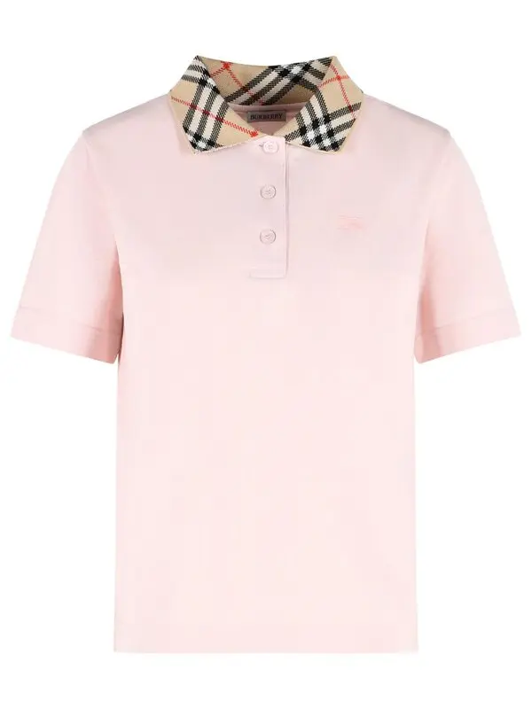 Burberry Imogen Cotton Polo Shirt - Pink